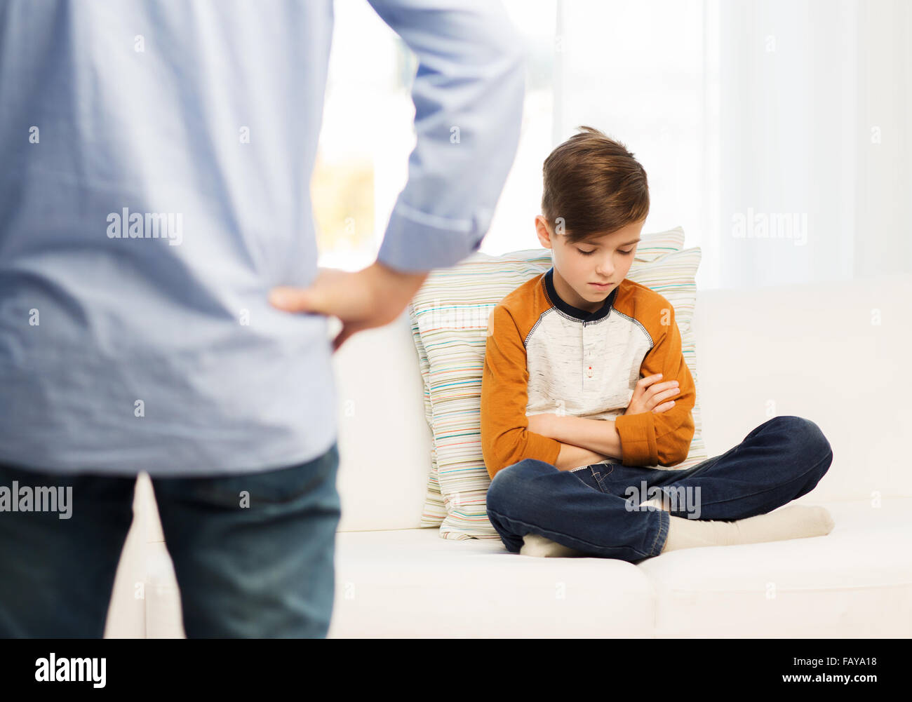 Dad angry with his young teen son hi-res stock photography and images ...