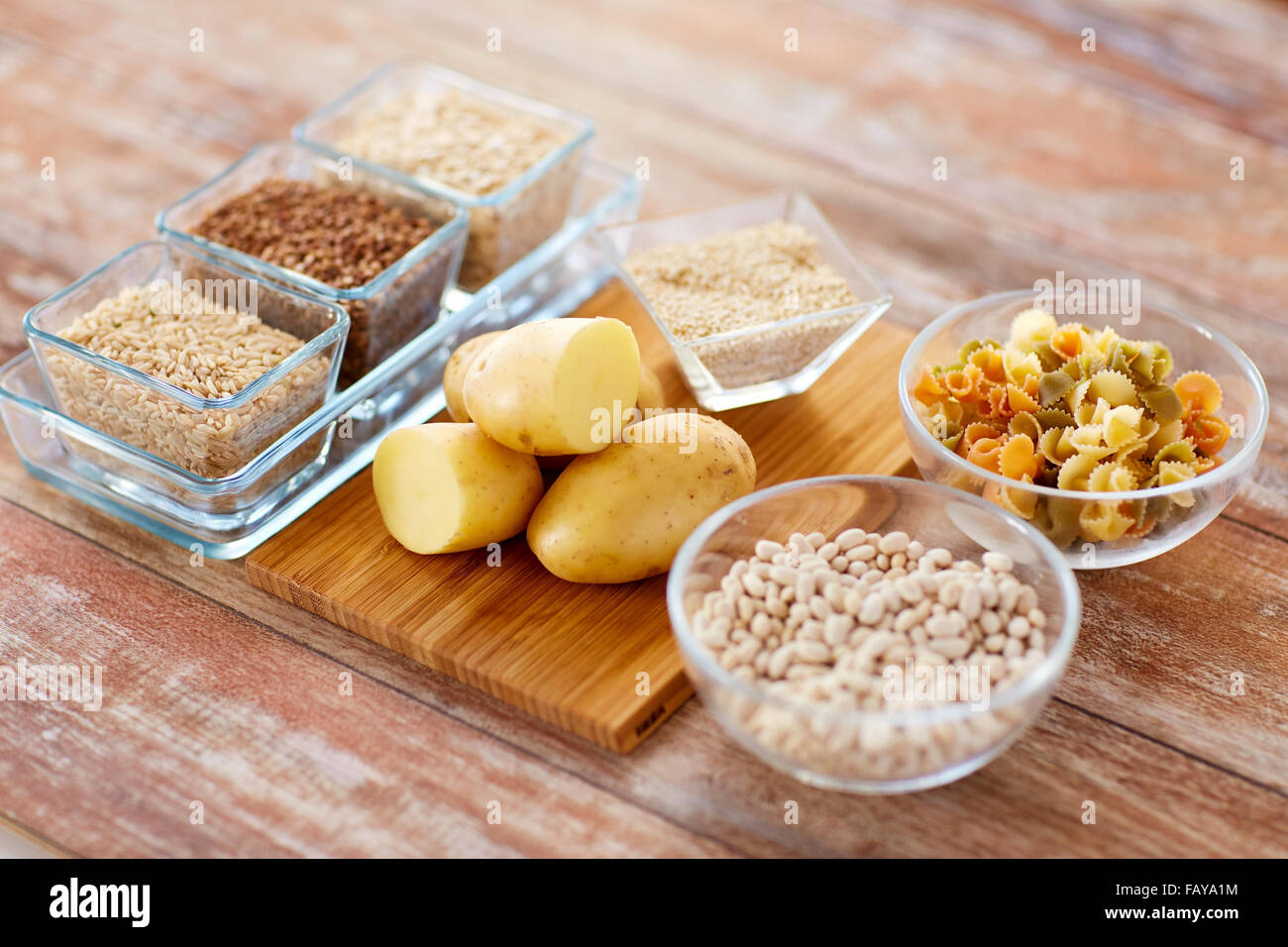 close up of carbohydrate food Stock Photo - Alamy
