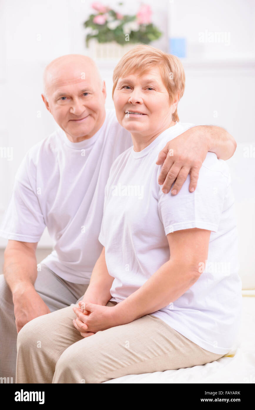 Nice adult couple bonding to each other Stock Photo - Alamy