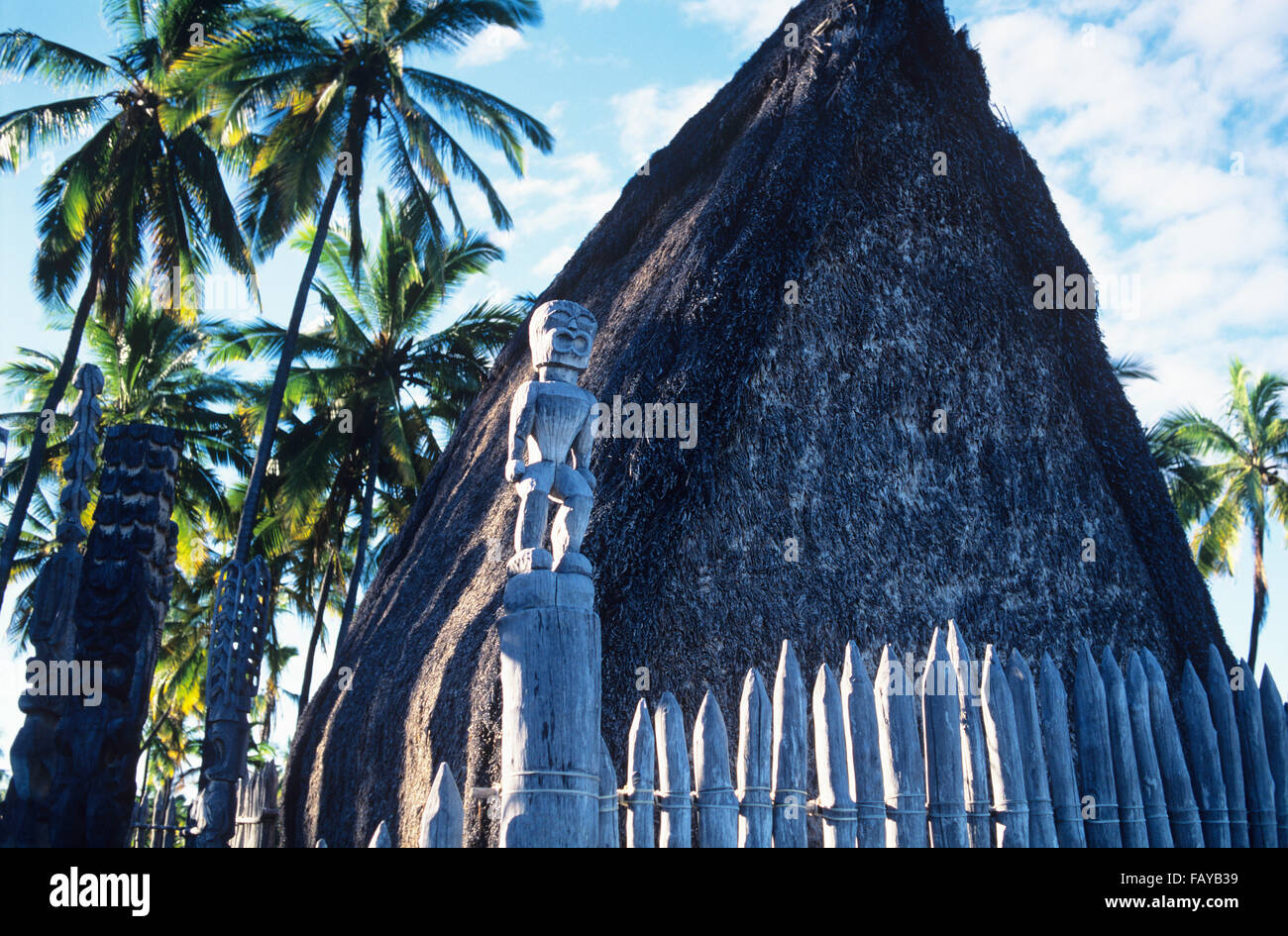 Big Island, Hawaii, Pu`uhonua o Honaunau National Historical Park ...