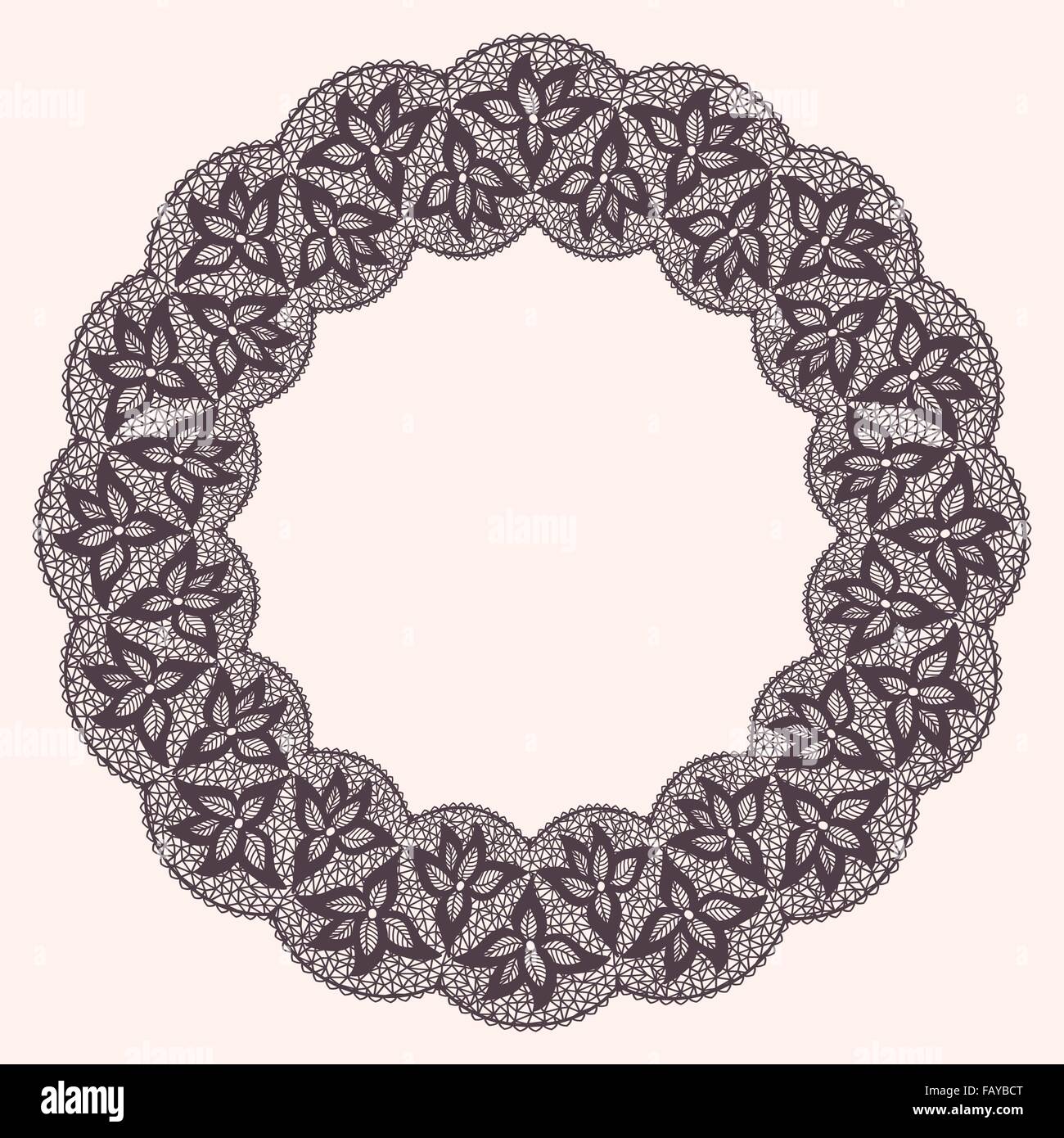 Lacy retro frame Stock Vector Image & Art - Alamy