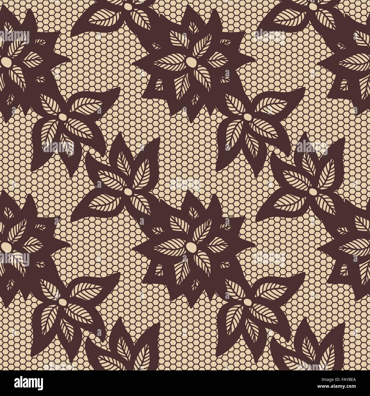 Flower lace seamless pattern Stock Vector Image & Art - Alamy