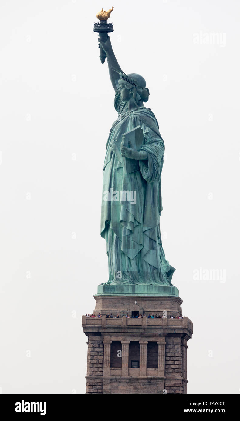 The Statue of Liberty is a colossal neoclassical sculpture on Liberty ...