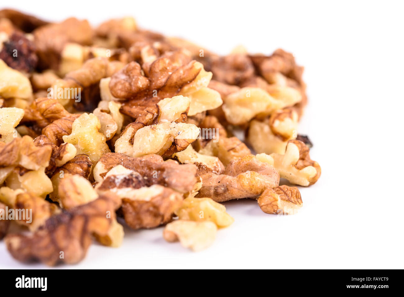 Walnut Fruits Isolated On White Background Stock Photo - Alamy