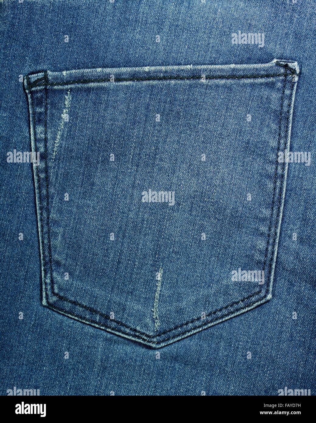 Jean pocket texture and background Stock Photo - Alamy
