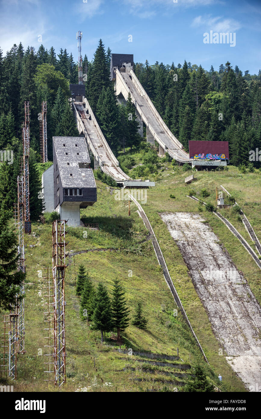 Igman Olympic Jumps also called Malo Polje in Ilidza, Sarajevo, Bosnia ...