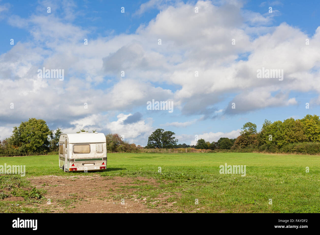 Dirty old caravan hi-res stock photography and images - Alamy