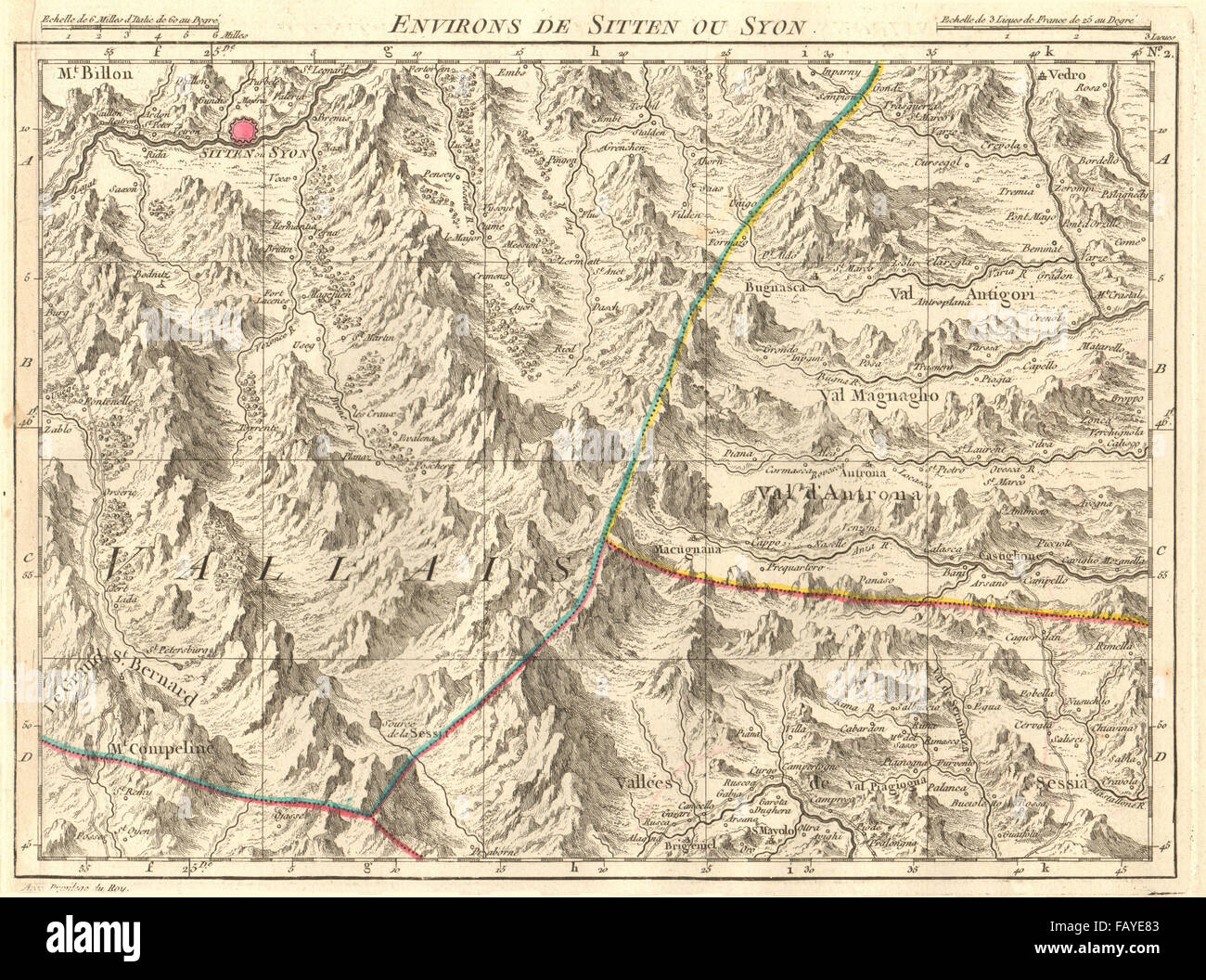 Map of the italian alps hi-res stock photography and images - Alamy