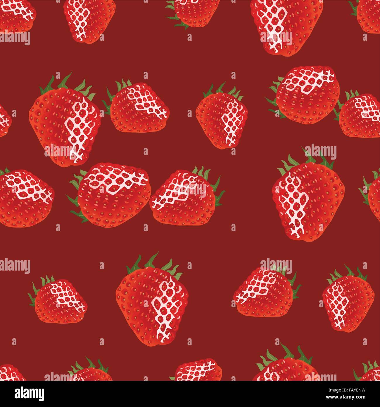Seamless pattern with strawberry Stock Vector Image & Art - Alamy