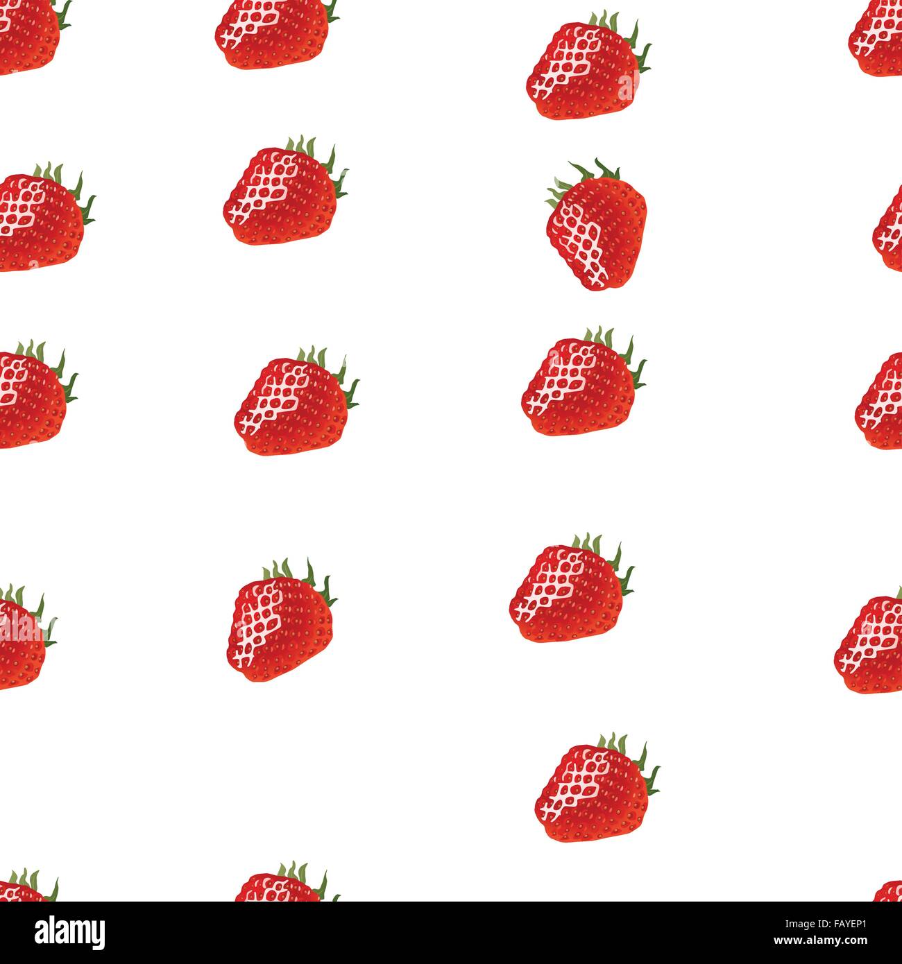 Seamless pattern with strawberry Stock Vector Image & Art - Alamy