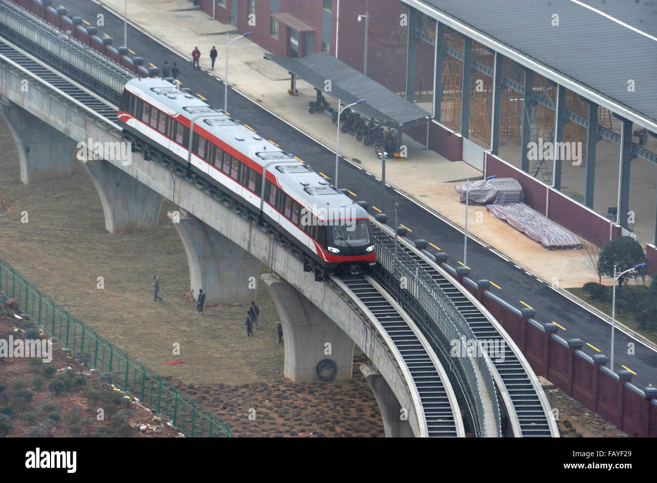 Changsha, China's Hunan Province. 6th Jan, 2016. A system debugging is ...