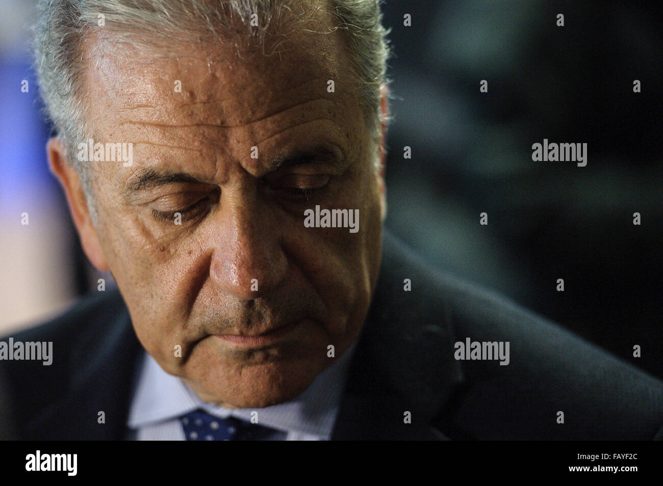 Brussels, Bxl, Belgium. 6th Jan, 2016. Dimitris Avramopoulos, EU ...