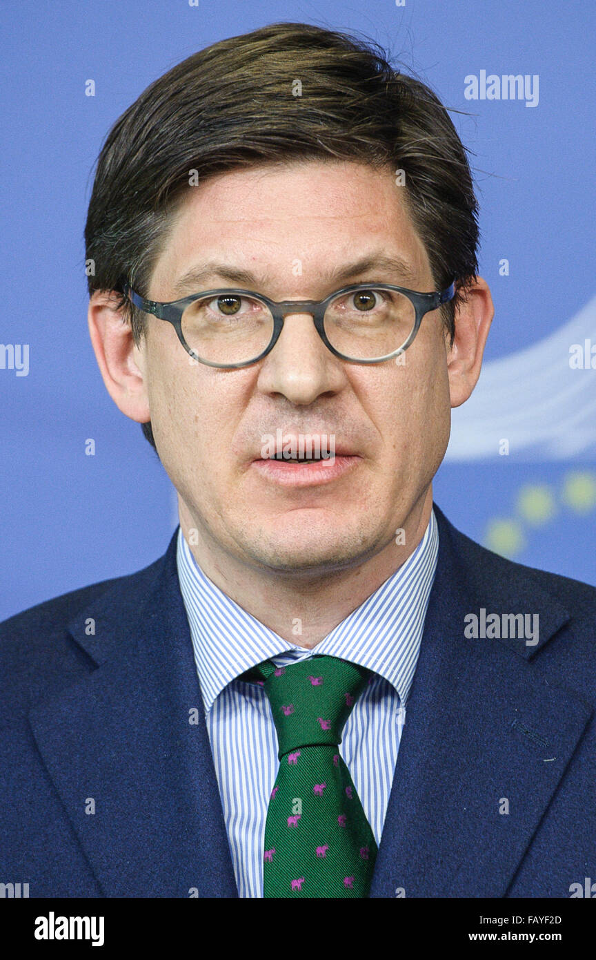 Brussels, Bxl, Belgium. 6th Jan, 2016. Ole Schroder, Parliamentary ...