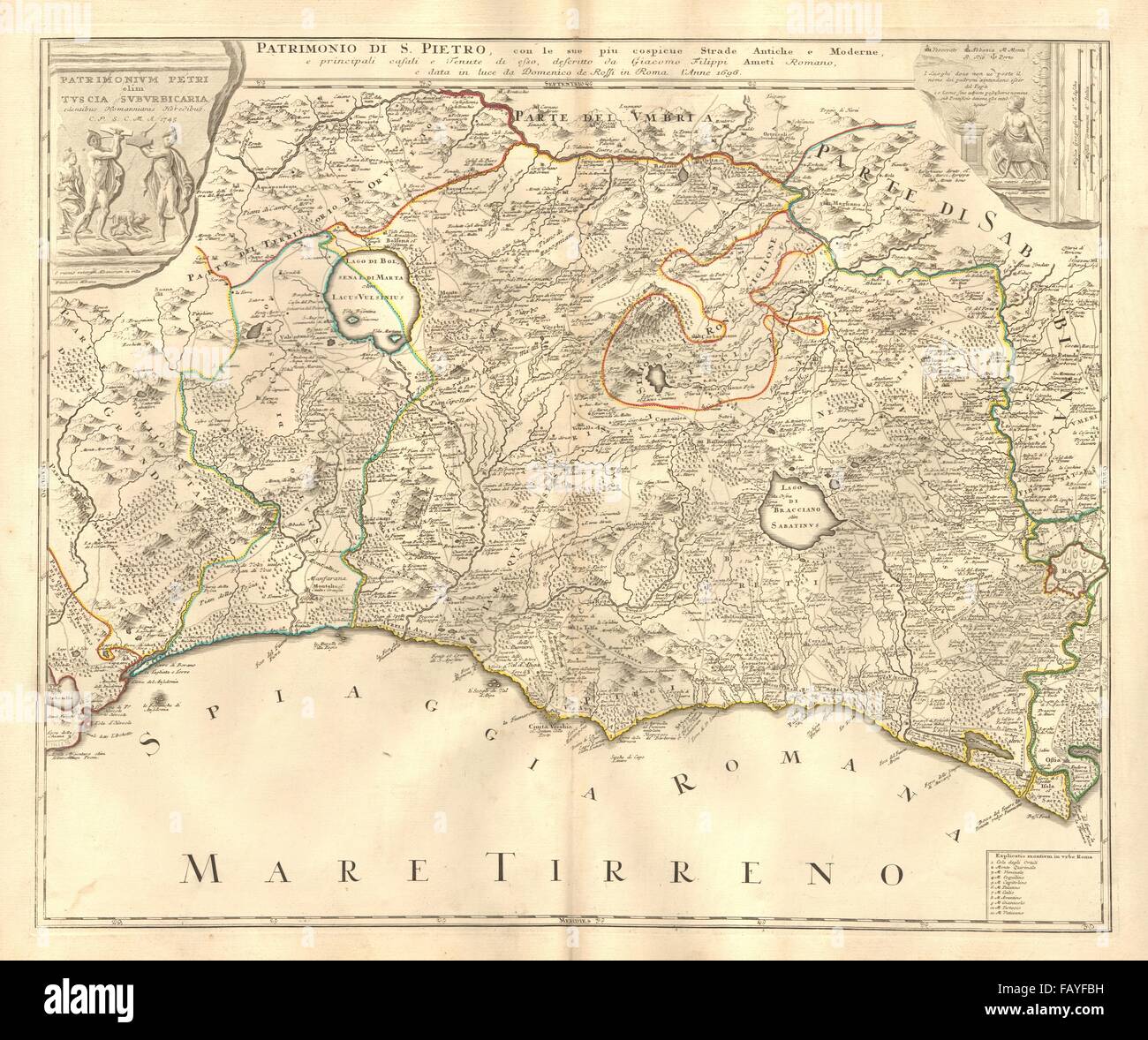Antique maps of latium hi-res stock photography and images - Alamy