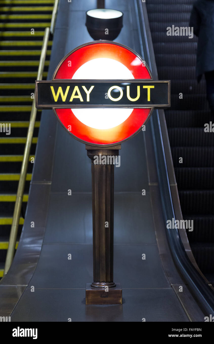 Way out sign hi-res stock photography and images - Alamy