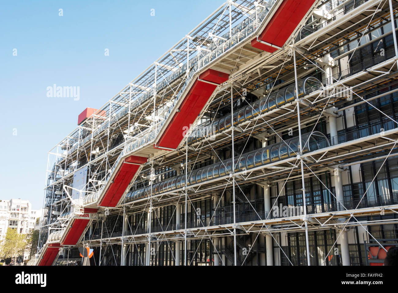 The facade of Centre Pompidou; Paris, France Stock Photo - Alamy