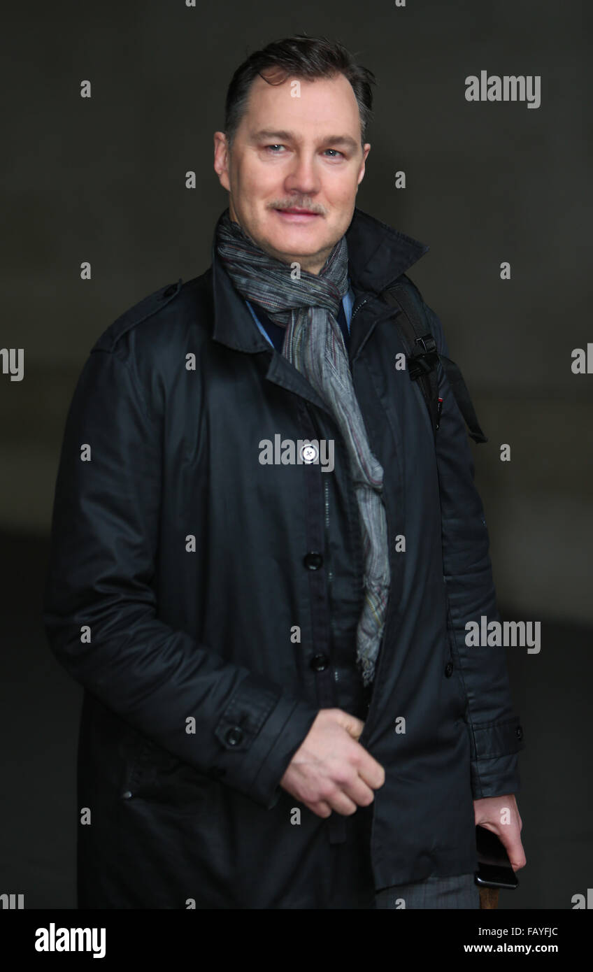 David Morrissey leaves BBC Broadcasting House after his appearance on ...