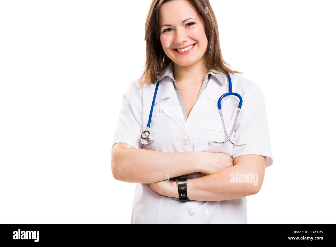 Beautiful young doctor Stock Photo - Alamy