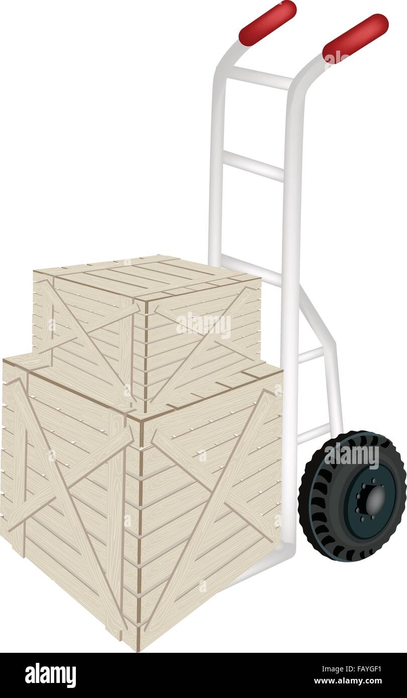 Two wheel hand truck dolly hi-res stock photography and images - Alamy