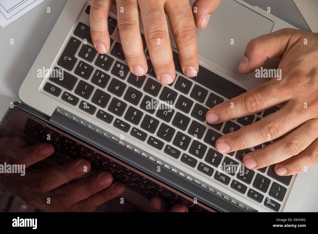 Typing on a keyboard female hi-res stock photography and images - Alamy