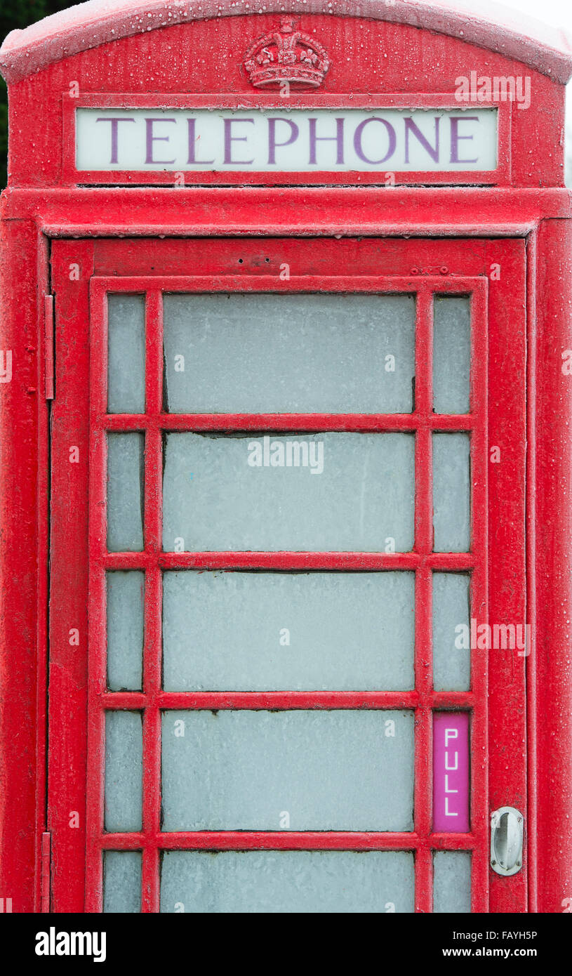 Red british telecom telephone box hi-res stock photography and images ...
