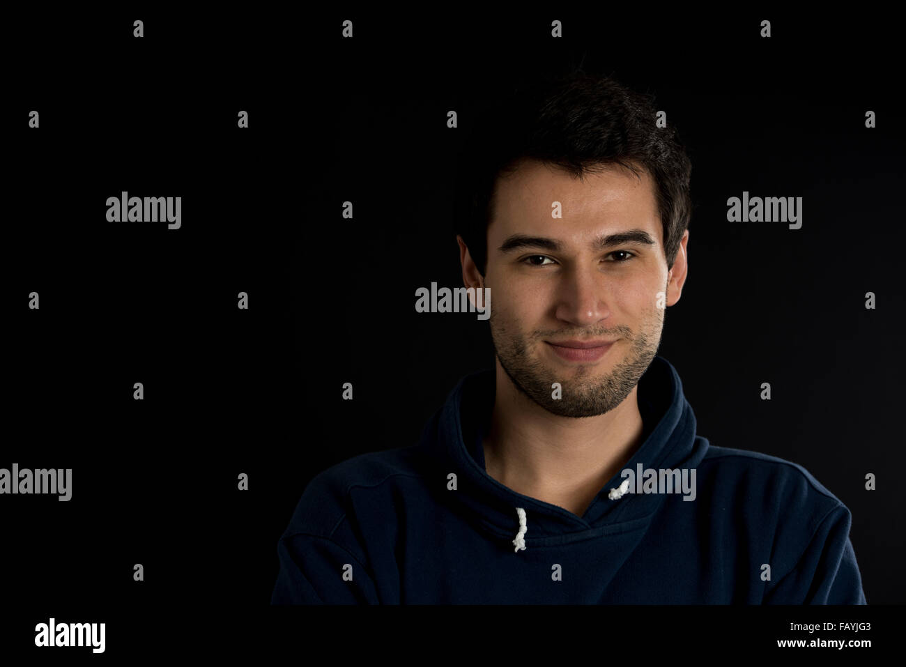 Cheerful young handsome black hi-res stock photography and images - Alamy