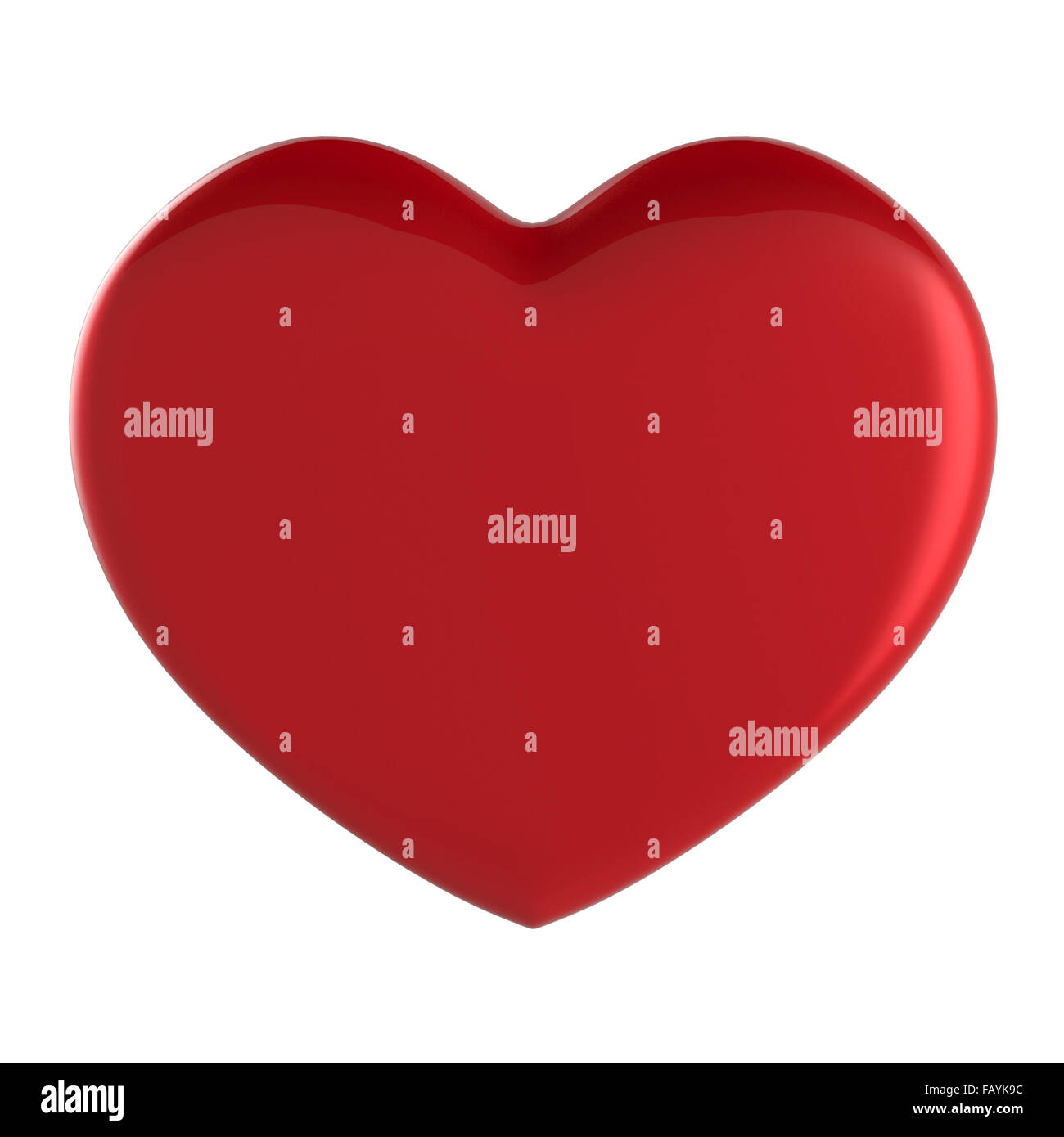 red heart 3D image Stock Photo - Alamy