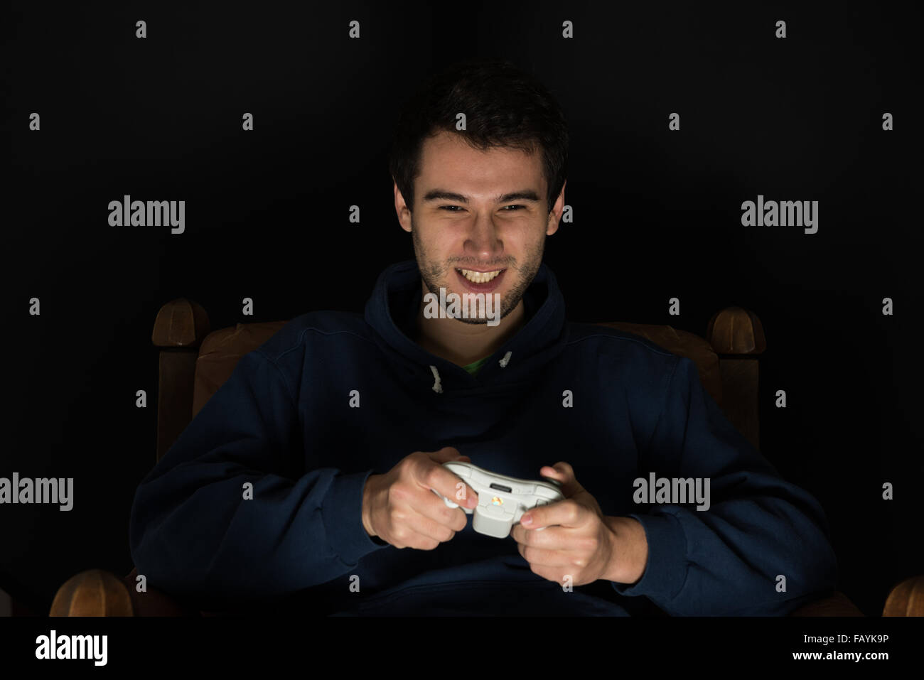 Excited by computer game hi-res stock photography and images - Alamy