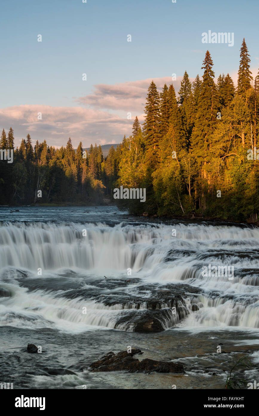 Dawson Falls, waterfall, Murtle River, Wells Grey Provincial Park ...