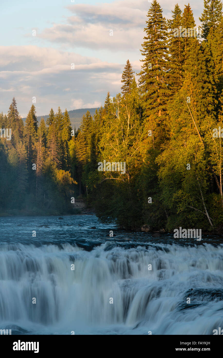 Dawson Falls, waterfall, Murtle River, Wells Grey Provincial Park ...