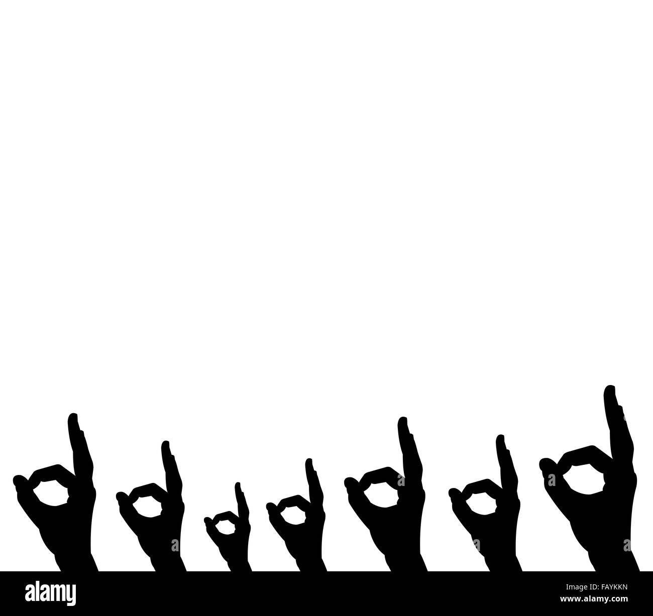 Hand thumb up symbols Black and White Stock Photos & Images - Alamy