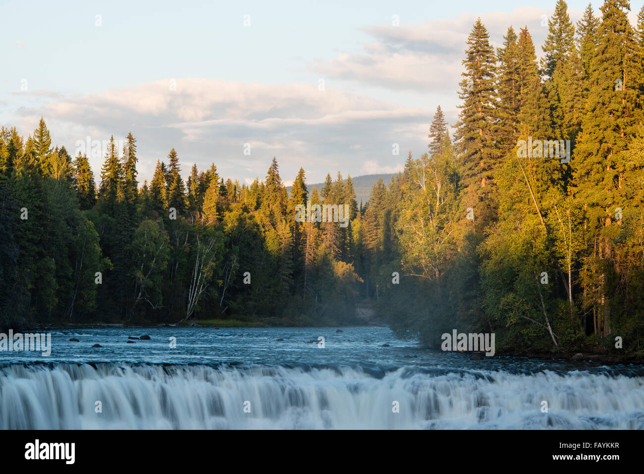 Dawson Falls, waterfall, Murtle River, Wells Grey Provincial Park ...