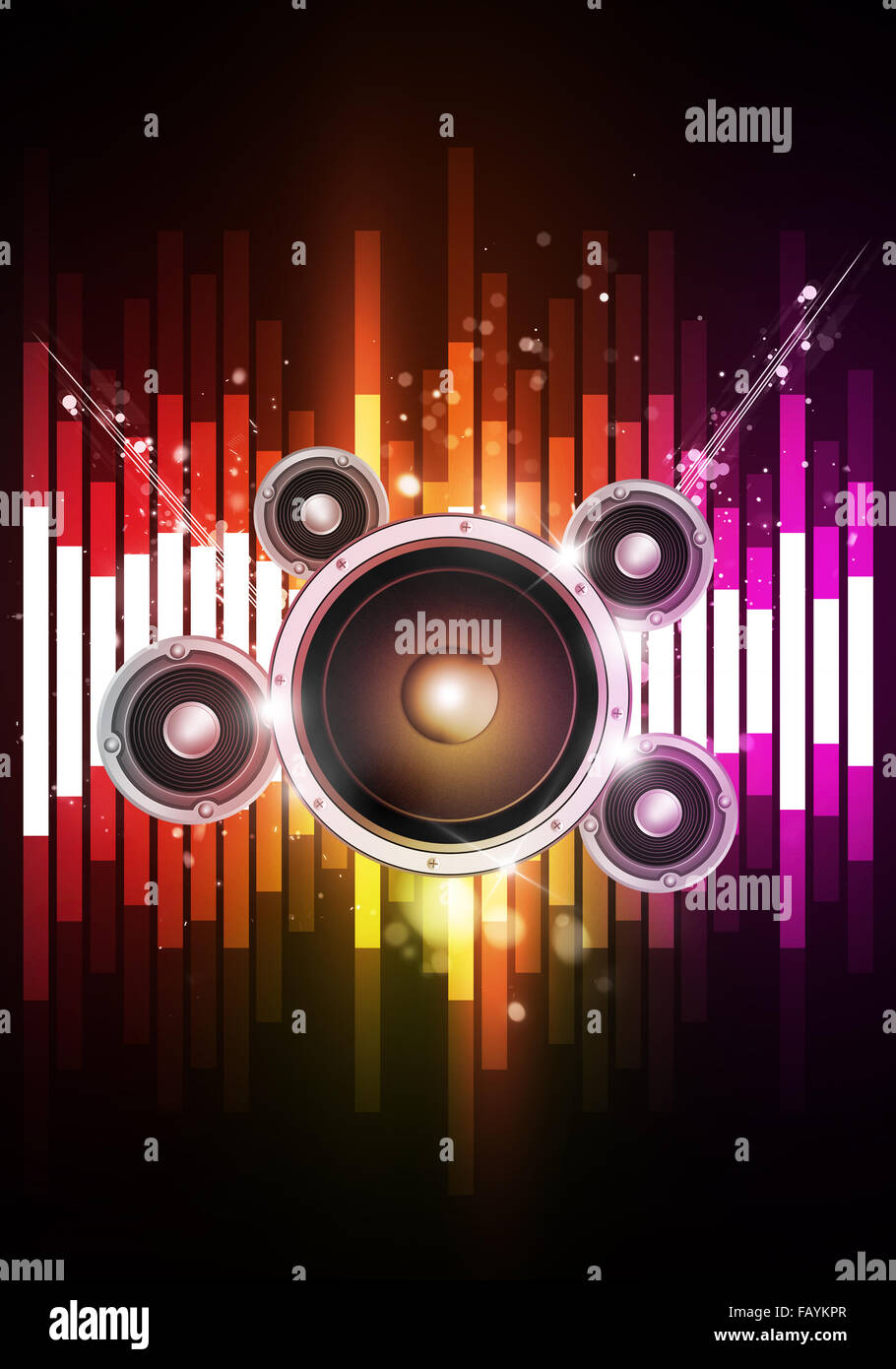 multicolor disco music equalizer background for joyful party events ...