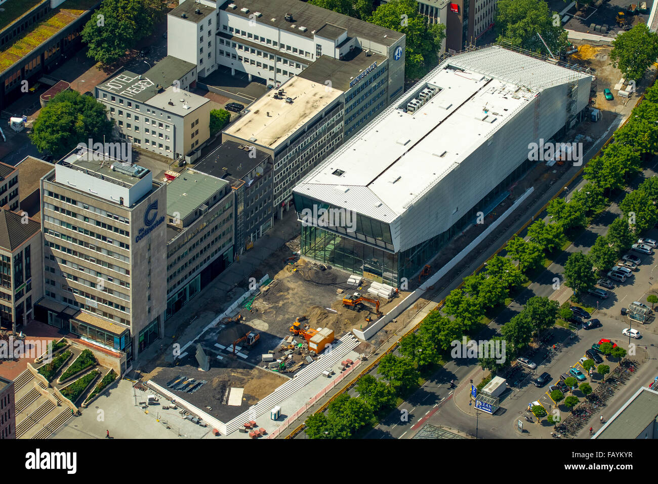 Aerial view, the DFB Museum, Museum of German football, German Football ...