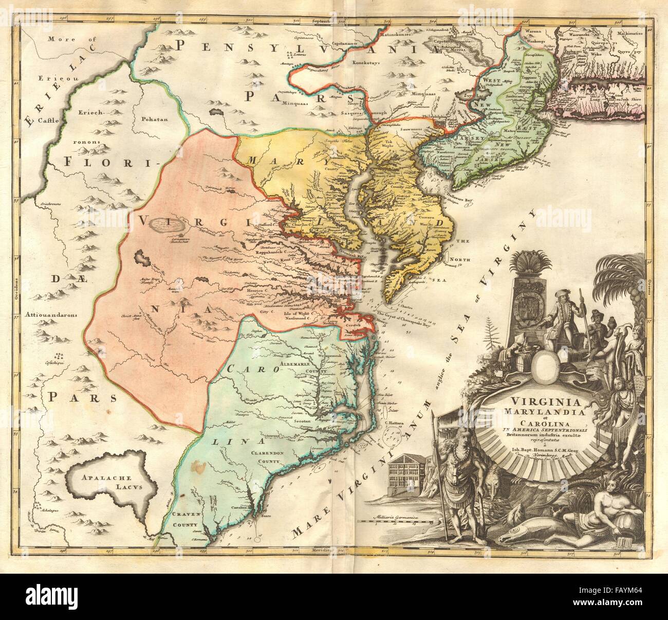 1720 usa map hi-res stock photography and images - Alamy