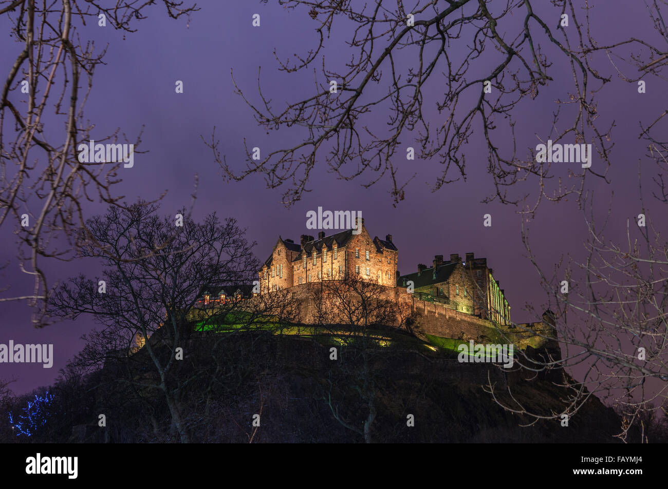 A view of the impressive Edinburgh Castle in Scotland Stock Photo - Alamy