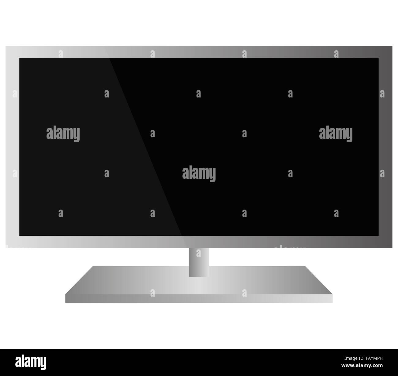 television on white background Stock Photo - Alamy