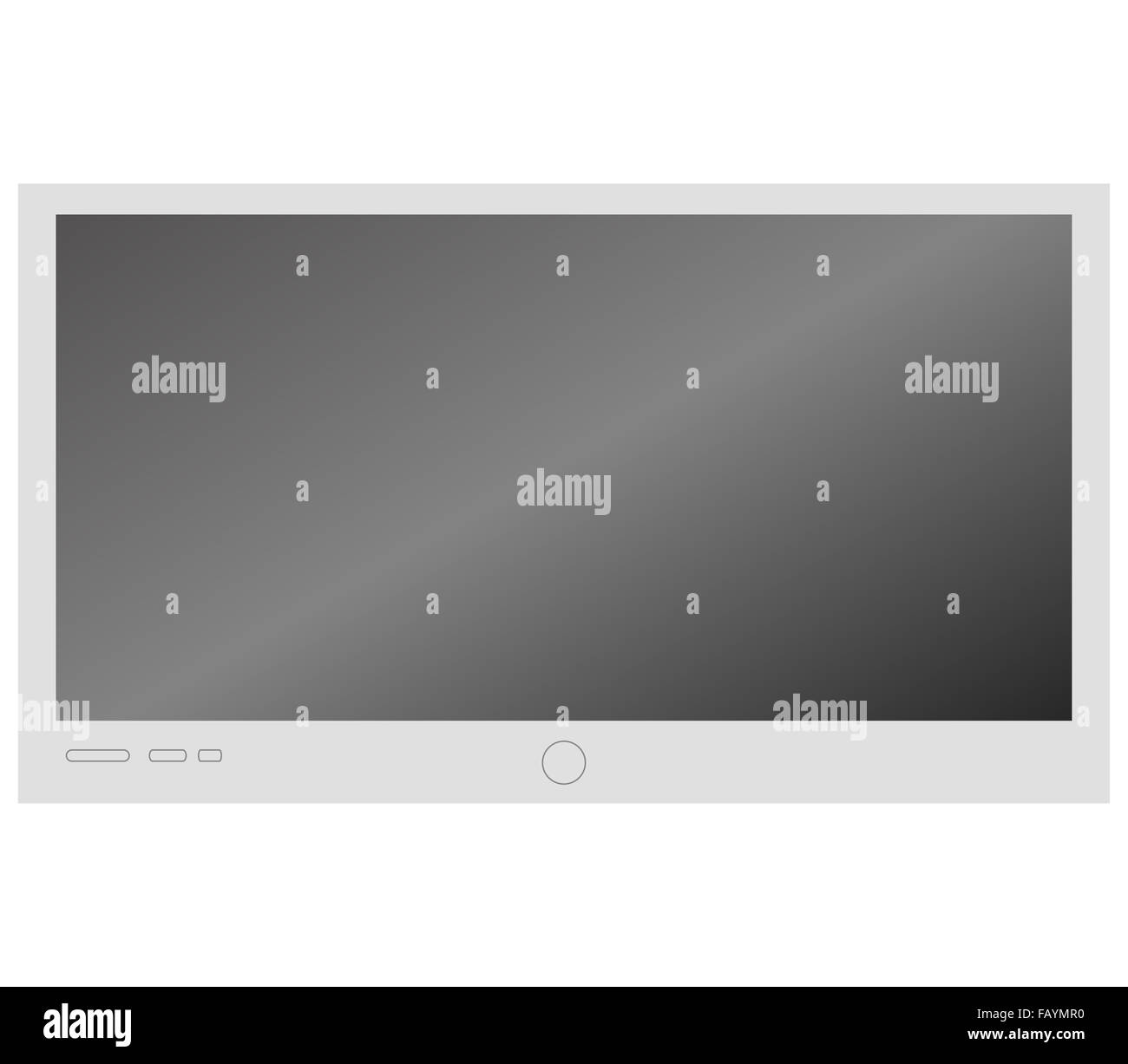 television on white background Stock Photo - Alamy