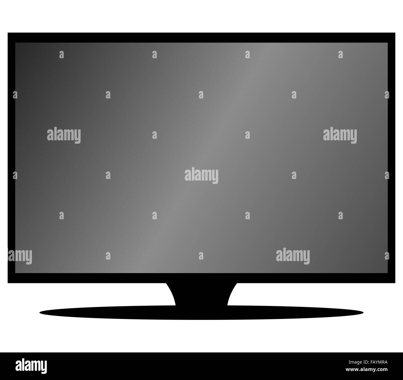 television on white background Stock Photo - Alamy