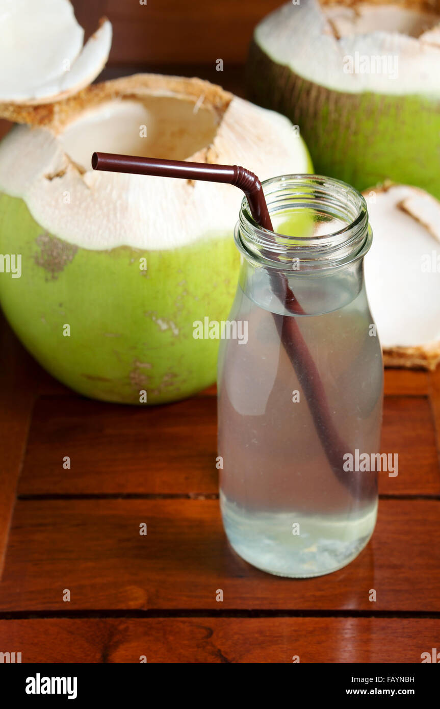 Coconut water drink hi-res stock photography and images - Alamy