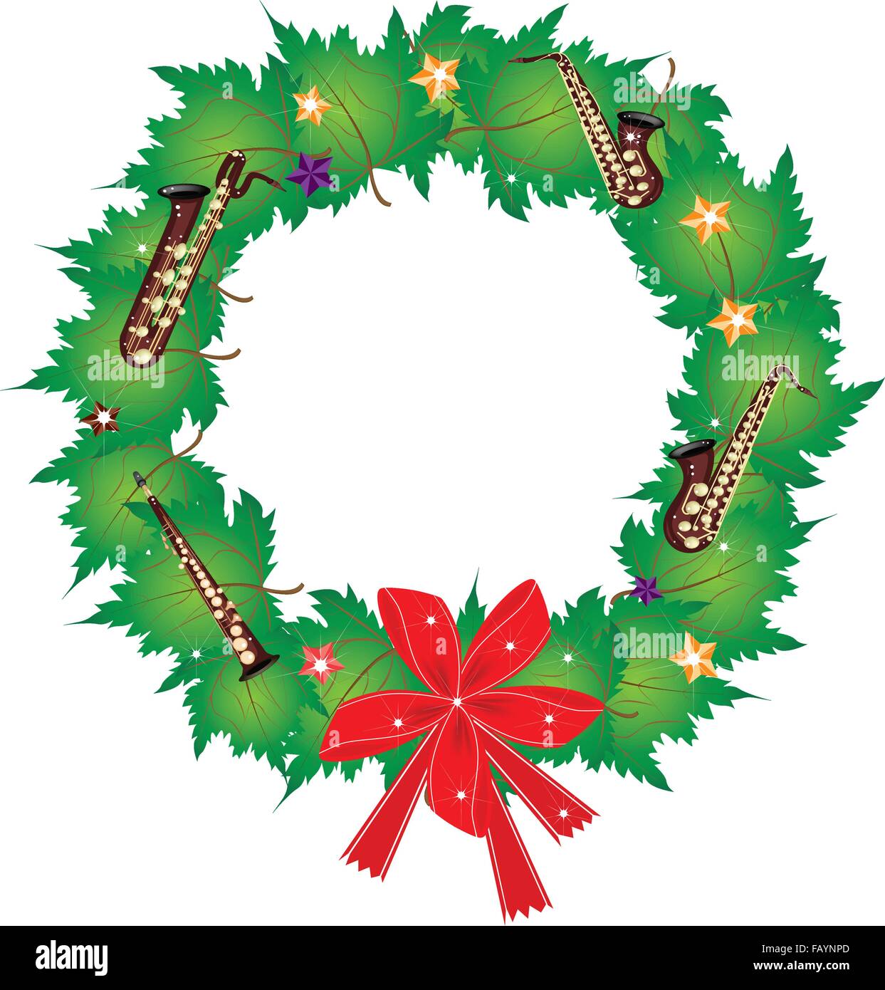 Musical Instrument Christmas Tree Ornaments High Resolution Stock ...