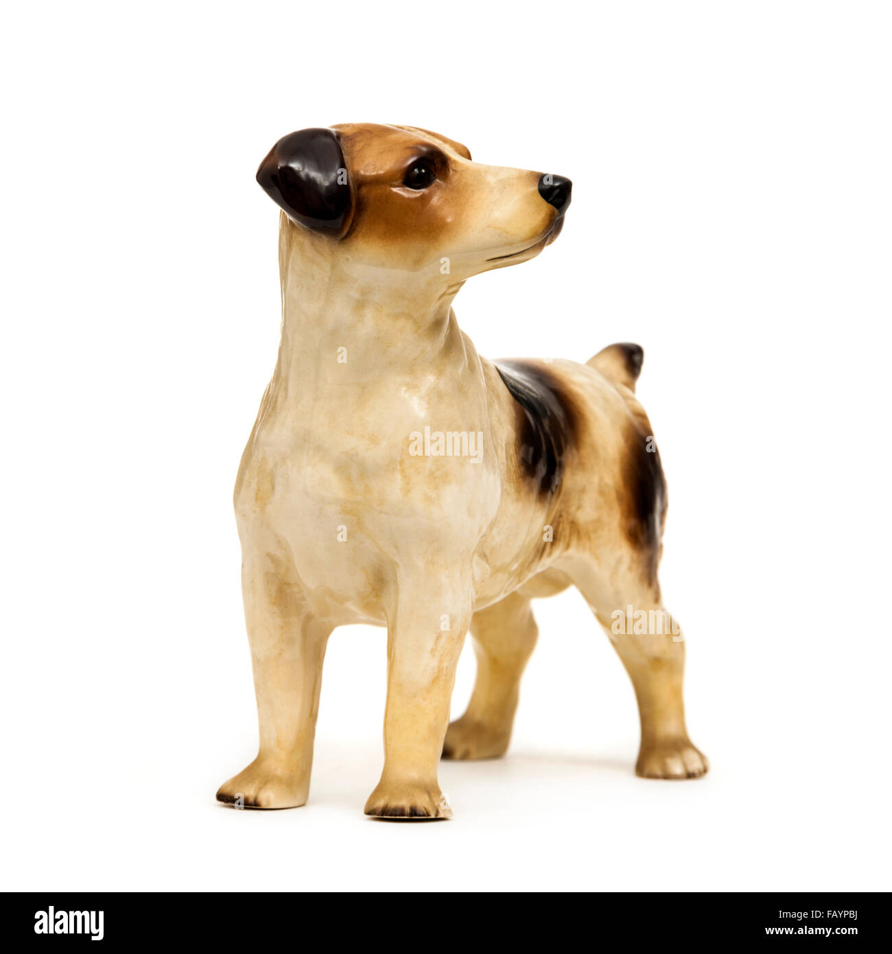 Vintage ceramic Jack Russell figurine by Coopercraft Pottery Stock ...