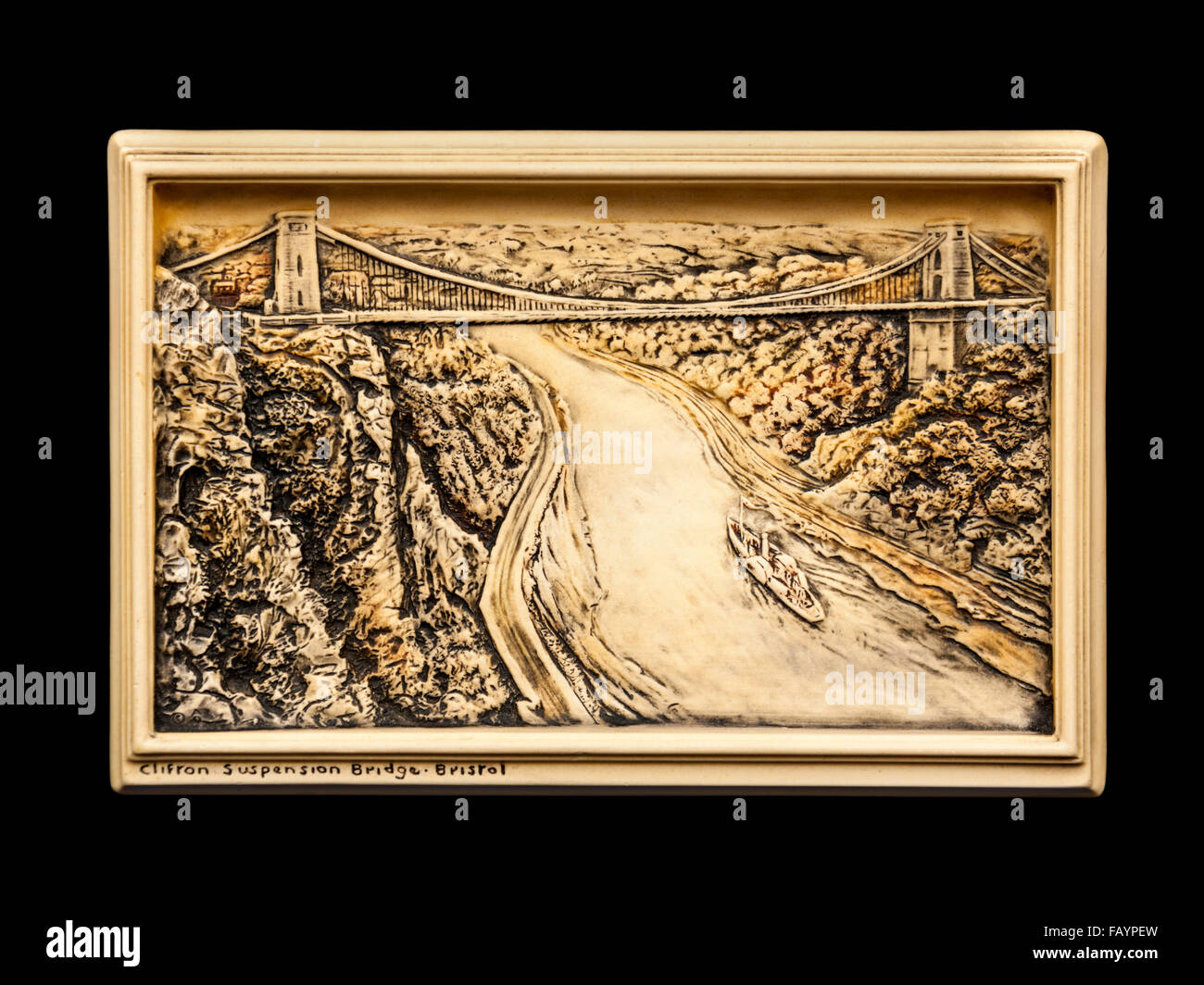 Antique "Ivorex" wall plaque by Arthur Osborne of the Clifton ...