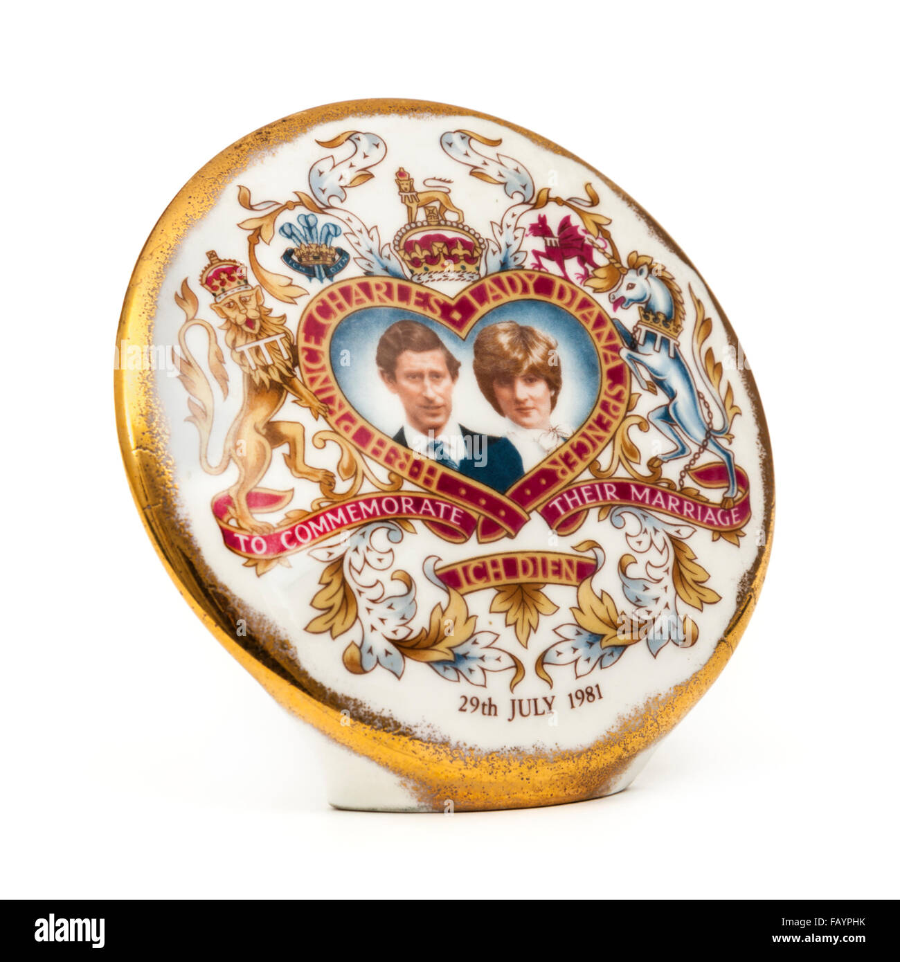 British royal family commemorative memorabilia Cut Out Stock Images ...