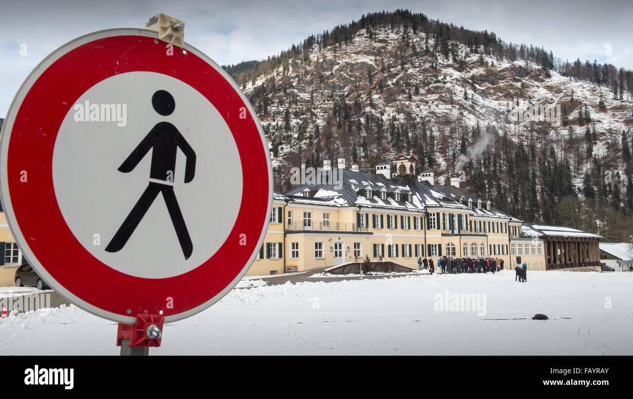 A no-thoroughfare sign on a path outside the venue before the closed ...