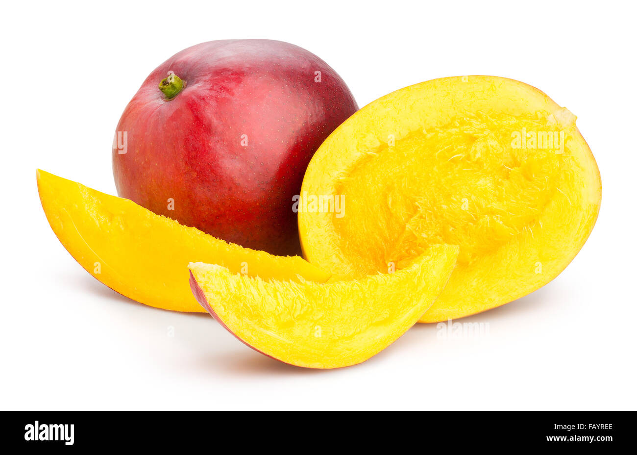 Mango half hi-res stock photography and images - Alamy