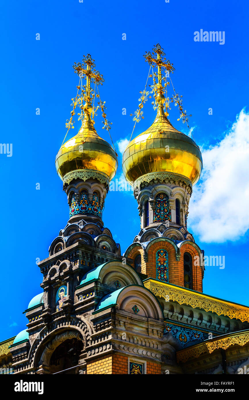 Orthodox Church built 1897 – 1899 in Darmstadt, Germany Stock Photo - Alamy