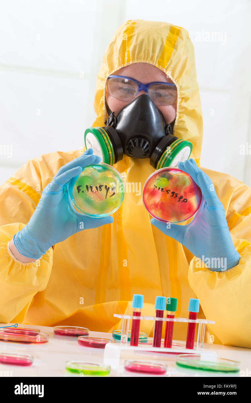 Laboratory technician biohazard protection hi-res stock photography and ...