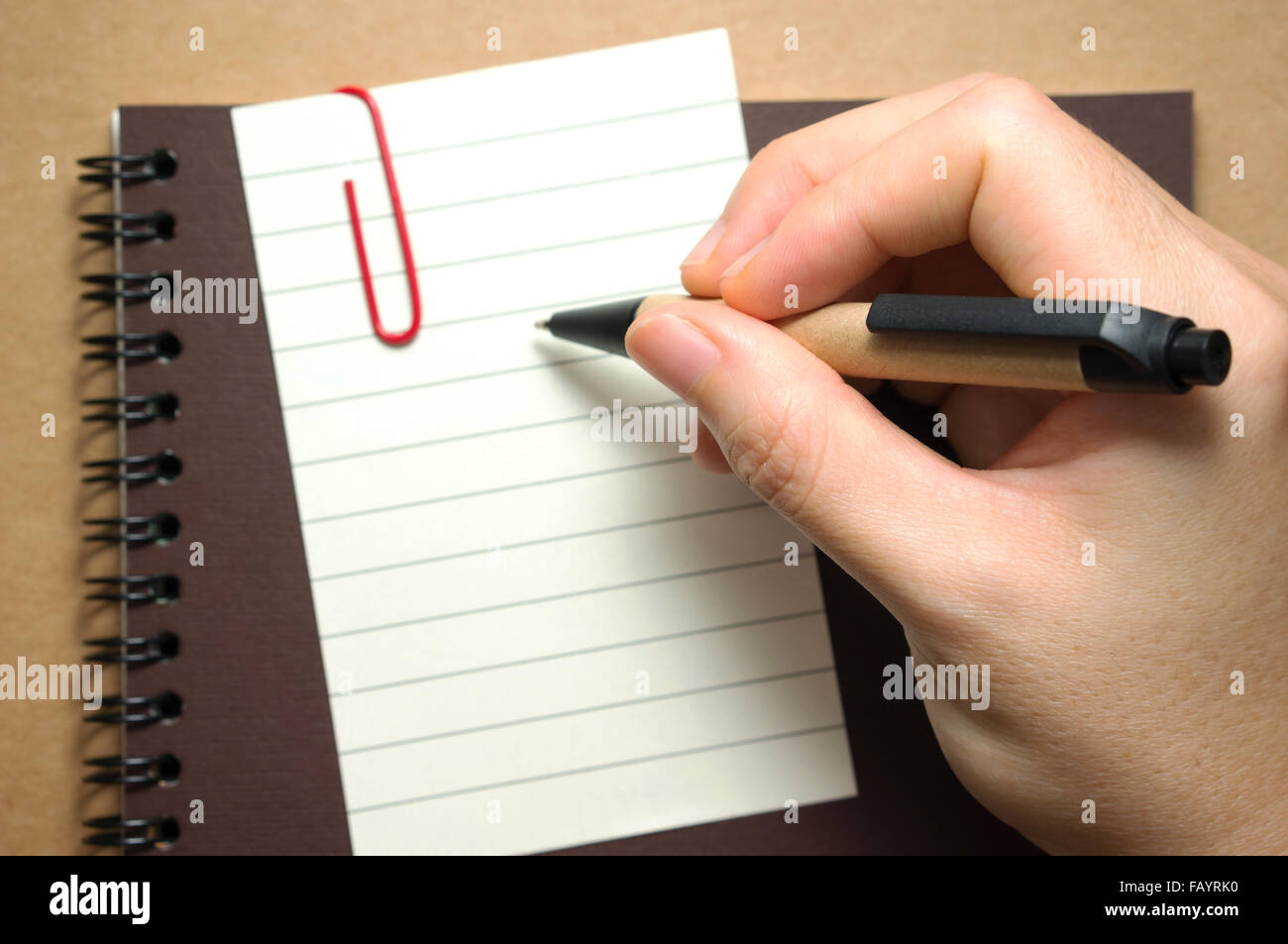 Woman hand pen paper on hi-res stock photography and images - Alamy
