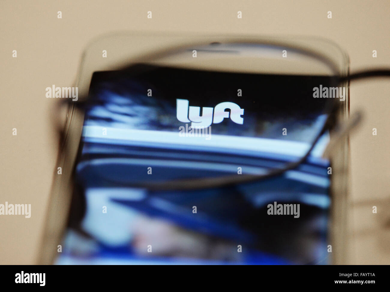 The app of rideshare service Lyft, pictured in Berlin, Germany, 5 ...